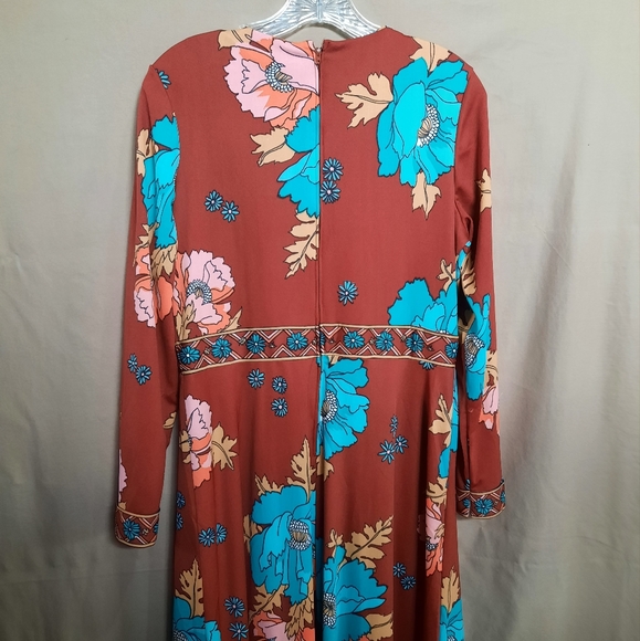 Bernie Bee | Dresses | Vintage 7s Bernie Bee Aztecboho Print Dress ...